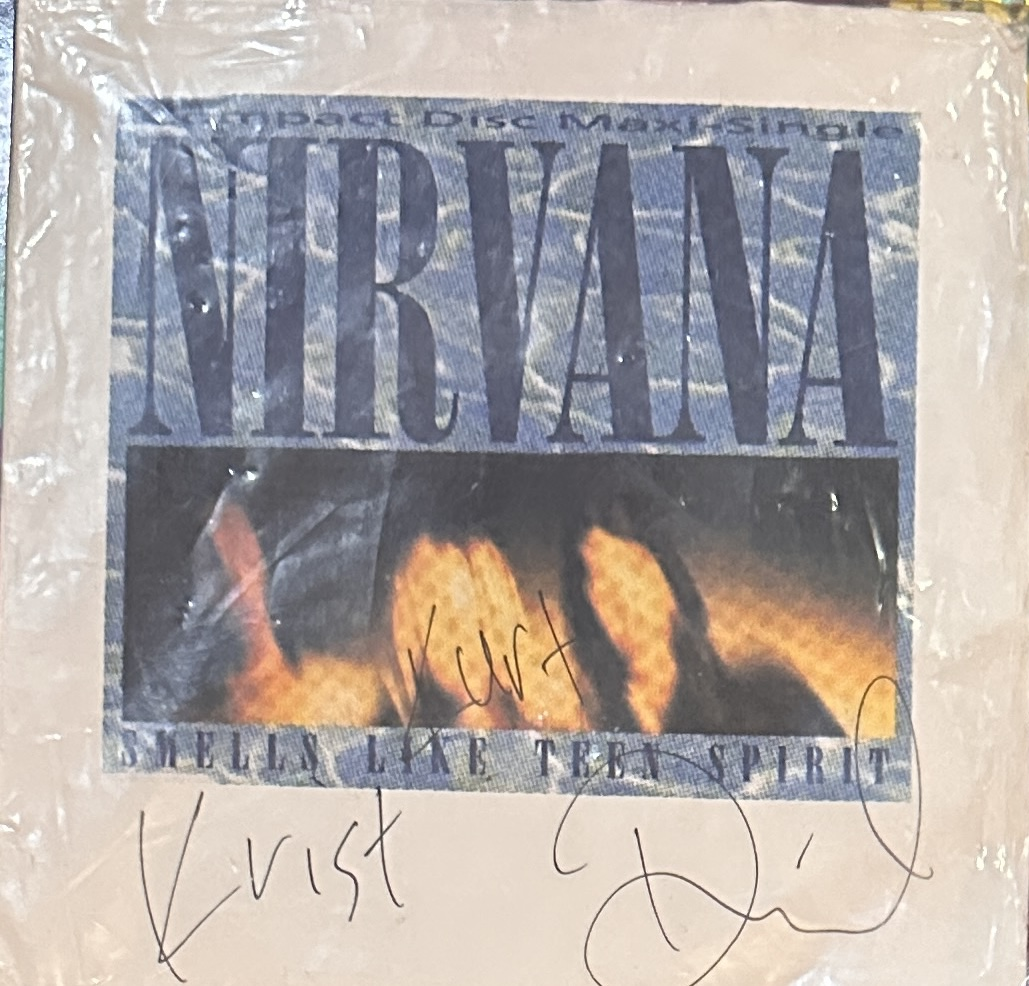 Nirvana Autographed Record All 3 KURT